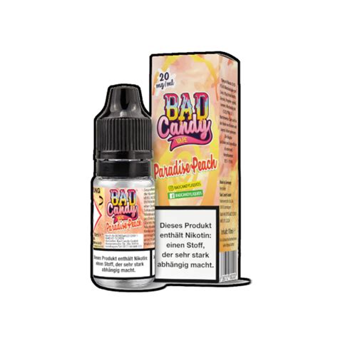 Bad Candy 10ml Liquid 20mg Ml Paradise Peach Kautabak24
