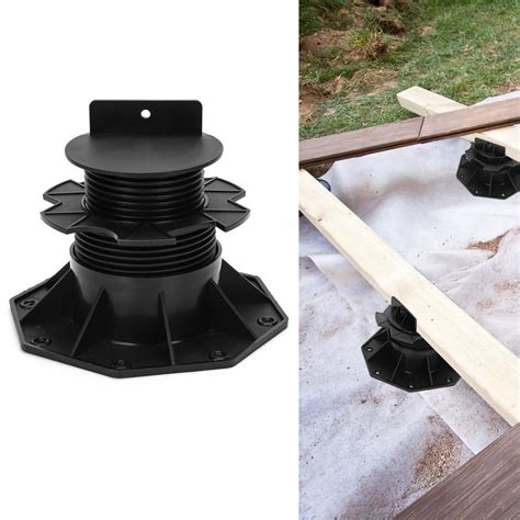 Plot Terrasse Bois Ou Composite Noir Plot Terrasse Pour Dalle Réglable