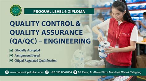 Proqual Level 6 Diploma In Quality Control And Quality Assurance Qaqc Engineering