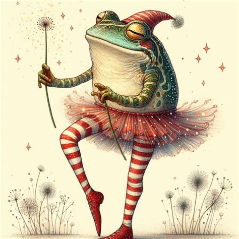 Frog Fairy Whimsical Digital Art Design Frog Art Whimsical Art