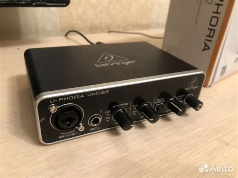 Внешняя Звуковая Карта behringer UMC22 купить в Санкт-Петербурге ...