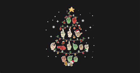 Christmas Sign Language Tree Sign Language T Shirt Teepublic