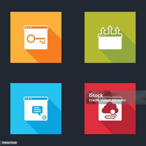 Ssl 브라우저 창 새 채팅 메시지 알림 및 클라우드 기술 데이터 전송 아이콘으로 사이트 보안을 설정합니다 벡터 보안에 대한 스톡 벡터 아트 및 기타 이미지