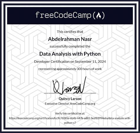 Abdelrahman Nasr On Linkedin Dataanalysis Python Freecodecamp