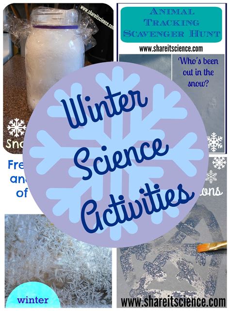Share It Science Winter Season Science Experiments And Activities