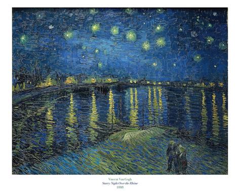 Vincent Van Goghs “starry Night Over The Rhône” 1888 Golden Gallery