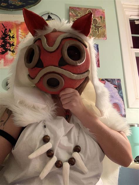 Princess Mononoke San Mask Tutorial Malteselizziemcgee Princess Princess Mononoke San Mask Tutorial Malteselizziemcgee Princess