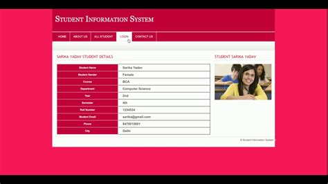 Student Information System | PHP and MySQL Project Source Code | PHP MySQL CRUD Project - YouTube