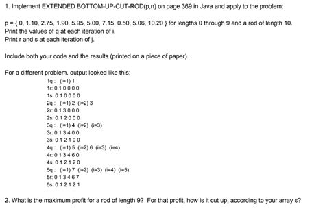 Solved 1 Using Dynamic Programming Find An Optimal
