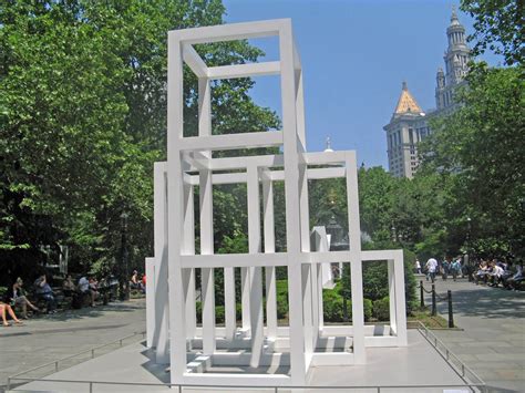 Self Absorbed Boomer Sol Lewitt Structures At City Hall Park New York City