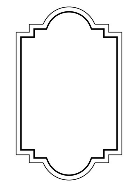 Printable Frame Templates Picture Frame Template Frame Template