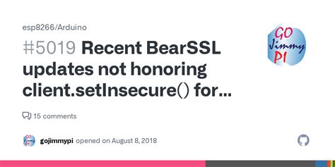 Recent Bearssl Updates Not Honoring Tinsecure For Public Wifi That Requires