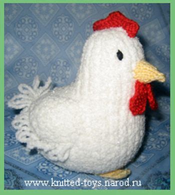 Вязаная игрушка курица – несушка, Вязаные игрушки