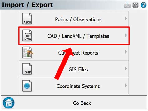Importing A Landxml File Survey Assistant