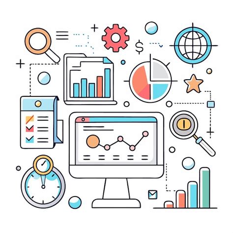 Business Data Analysis With Charts Graphs And Icons Premium Ai