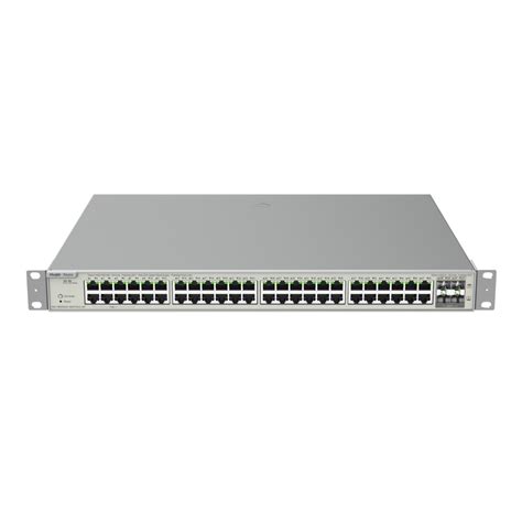 Switch Ruijie Reyee Hi Poe Cloud 48 Portas Poe Rj45 Gigabit 4 Sfp