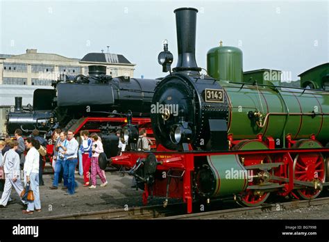 German Steam Locomotives At The 150th Anniversary Of German Railways