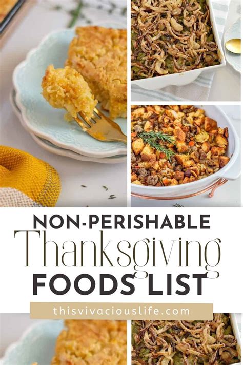 Thanksgiving Non Perishable Foods List This Vivacious Life