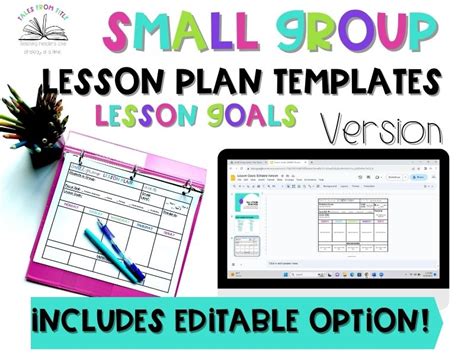 Intervention And Small Group Lesson Plan Templates Lesson Goals Teaching Resources