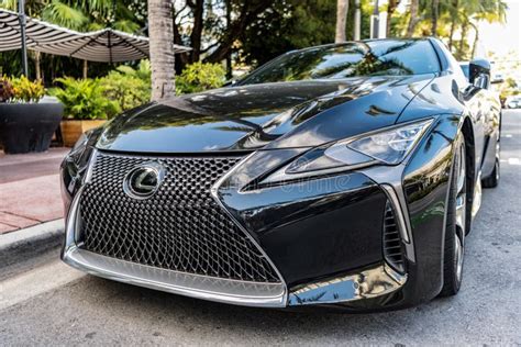 Miami Florida Usa January 25 2025 2018 Lexus Lc 500 Luxury Coupe