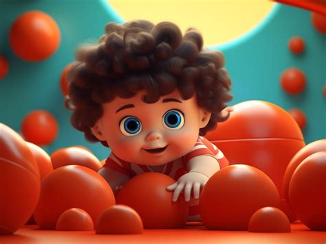 Portrait Dun Jeune Garçon Adorable En 3d Photo Gratuite