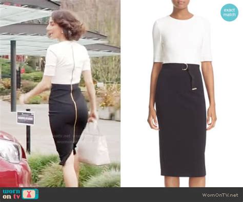 Wornontv Delias Black And White Zip Back Dress On Girlfriends Guide