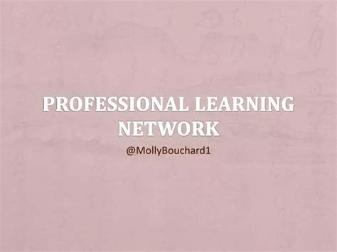Ppt Professional Learning Network Powerpoint Presentation Free