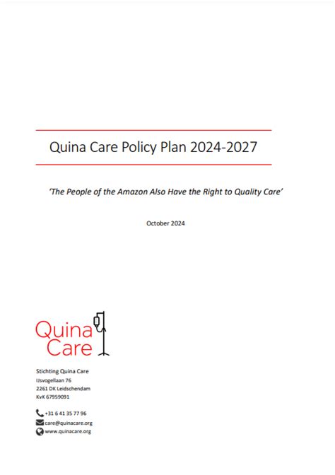 Policy Plan Quina Care