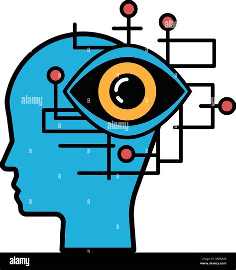 A Blue Head With A Yellow Eye And Red Dots Surrounding It The Eye Is