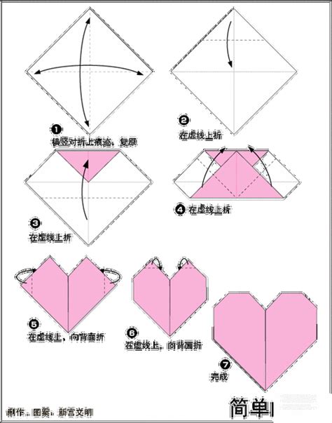 爱心简单折纸100种折法（爱心简单折纸100种折法图片） 十日日知识