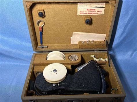 Marked Us Navy Sextant Woriginal Case Delaware Auction Center