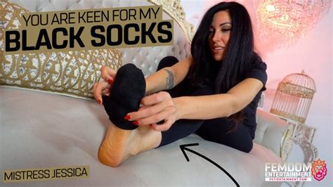 You Are Keen On My Black Socks Sock Fetish With Mistress Jessica