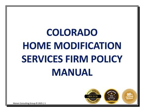 Home Modification Service Policy Manual Waiver Policy Center