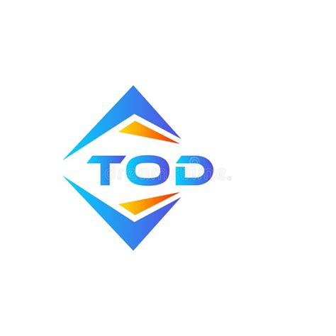 Tod Abstract Technology Logo Design On White Background Tod Creative