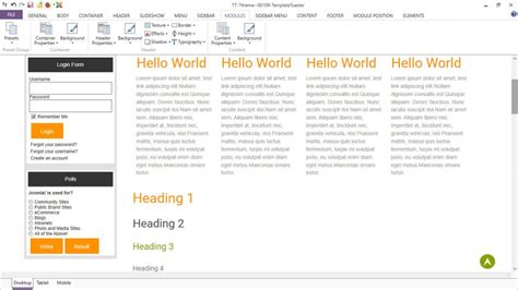 Screenshots Templatetoaster