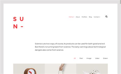 Sun Free Responsive Bootstrap HTML Portfolio Website Template ThemeWagon