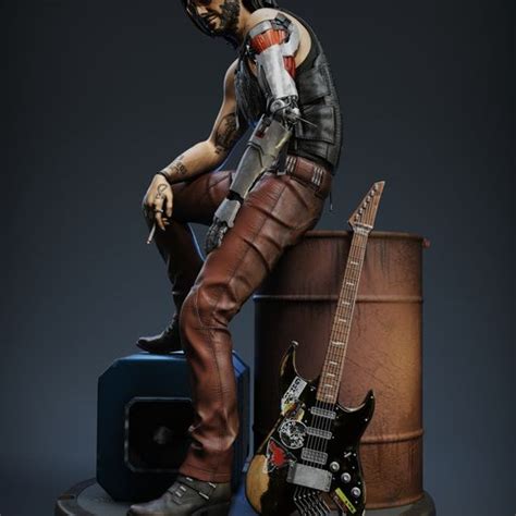 🔮 Johnny Silverhand From Cyberpunk 2077 3d Print・ Stl File For 3d