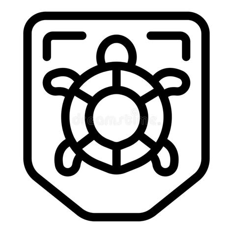 Security System Showing Turtle Icon For Slow Performance Stock Vector