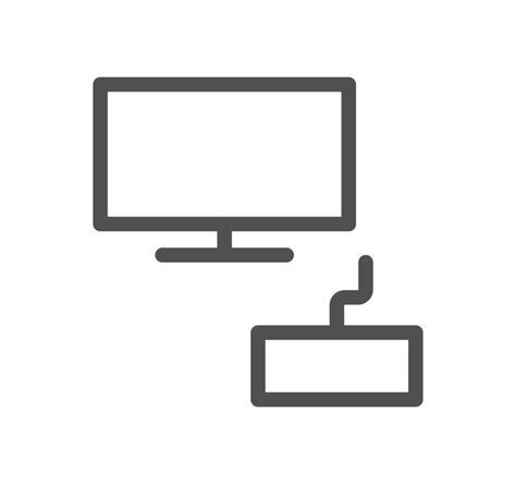 Monitor Icon Outline And Linear Vector 13021185 Vector Art At Vecteezy