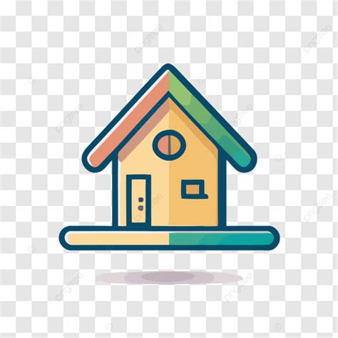 House Icon In Color Vector A Simplistic Colorful Icon Of Home Loan