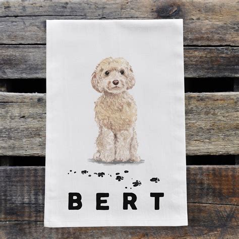 Personalized Cockapoo Kitchen Tea Towel Dog Lover T Customized Dog