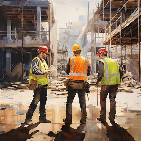 Premium Photo Dynamic Construction Team On The Job