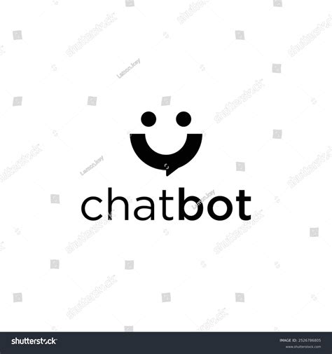 Smile Chat Bot Logo Icon Vector Stock Vector Royalty Free 2526786805