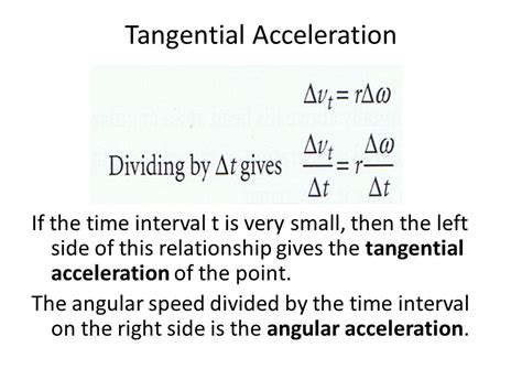 Tangential Acceleration Equation