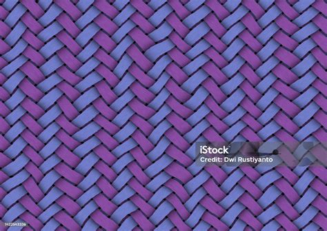 Tekstur Rotan Tenunan Detail Tekstur Tenun Bambu Kerajinan Latar Belakang Pola Tenunan Foto Stok