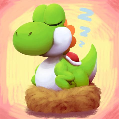 Mataknight Yoshi Sleeping In A Nest Im Surprised This Isnt