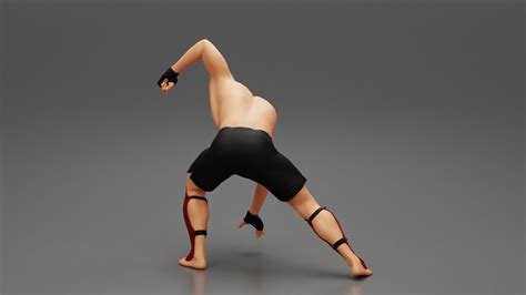 3d File Mma Fighter Player In A Fighting Pose・3d Print Design To Download・cults