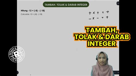 Tambah Tolak And Darab Integer