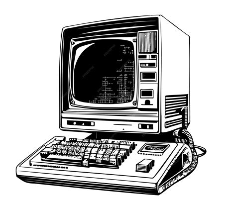 Desktop Computer Drawing