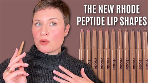 The New Rhode Peptide Lip Shapes Full Review And Swatches Youtube